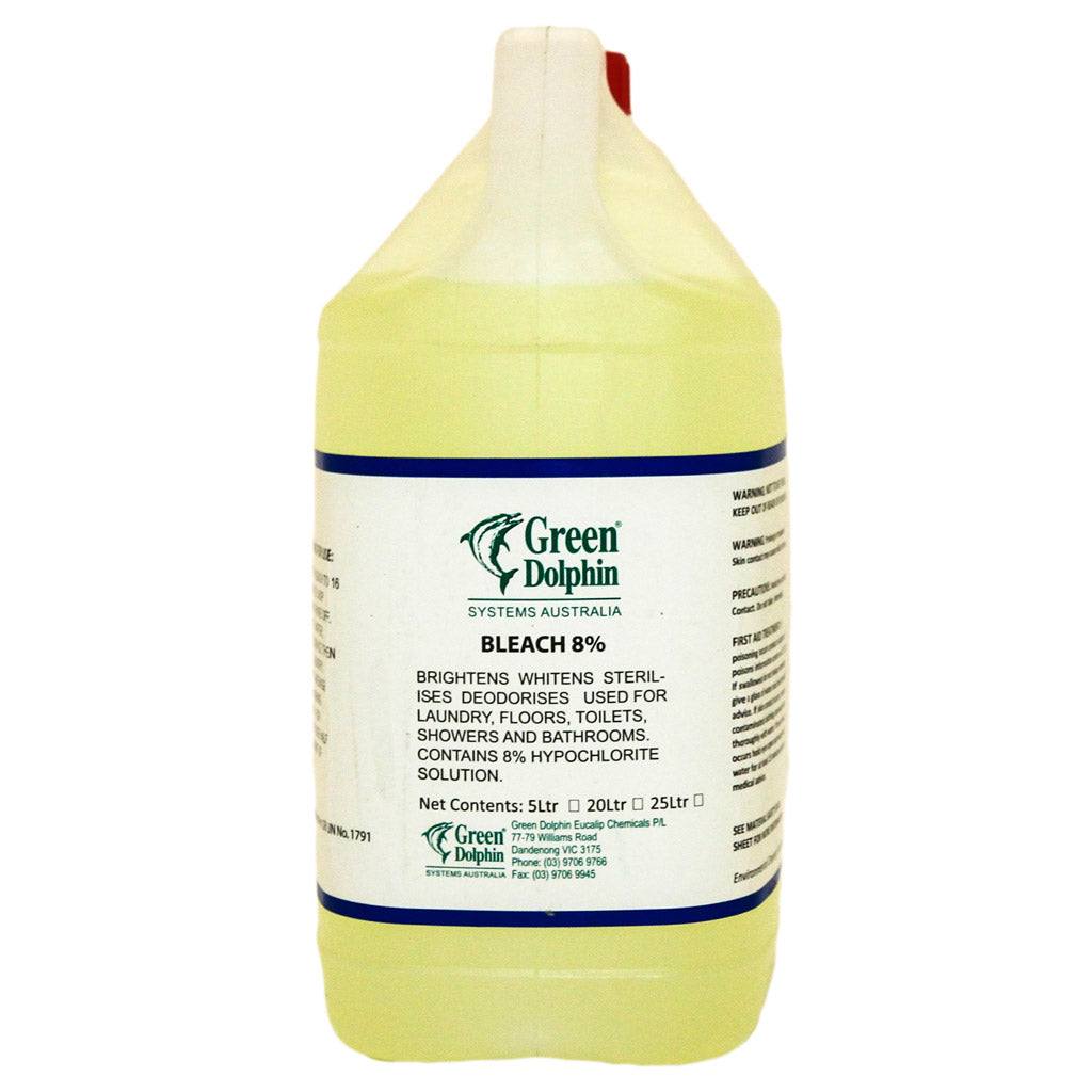 Bleach 5L | Cleaning Supplies & Chemicals Melbourne – Green Dolphin
